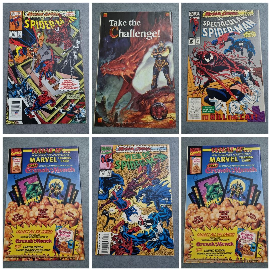 Marvel Comics: Spider-Man Maximum Carnage Complete Story Arc, Hobbies ...