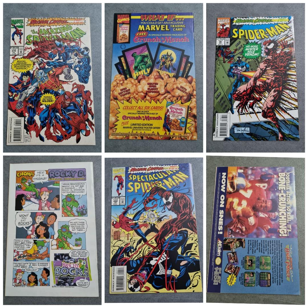 Marvel Comics: Spider-Man Maximum Carnage Complete Story Arc, Hobbies ...