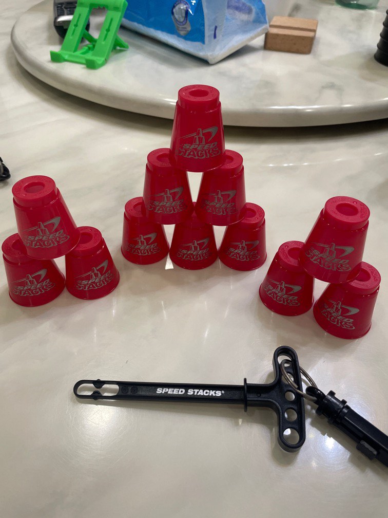 Mini Speed Cup Stacks (Red&White Available), Hobbies & Toys, Toys ...