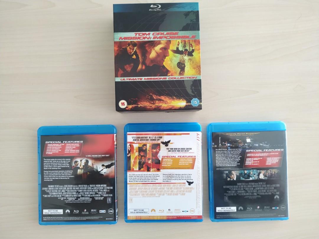 Mission Impossible Box I II III Tom Cruise blu-ray, Hobbies & Toys ...