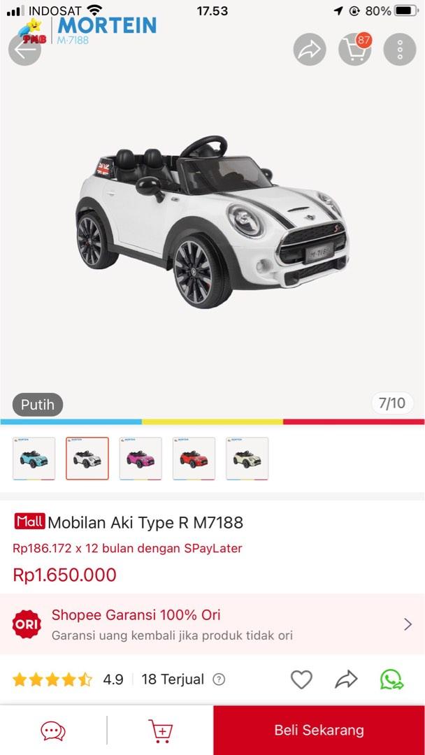 Mobil mobilan Aki baru, Toys & Collectibles, Mainan di Carousell