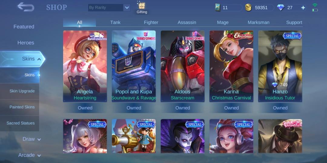 Mobile legends account, MLBB account, Video Gaming, Video Games, Others ...