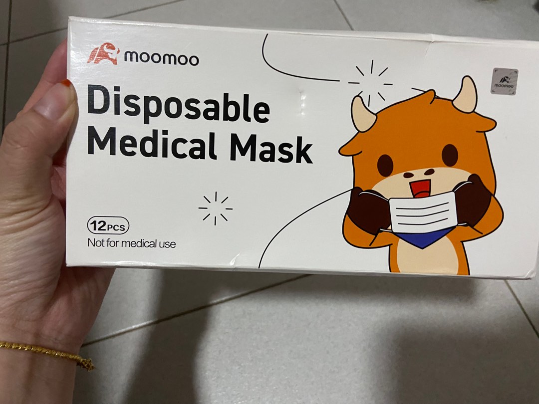 Moo Moo mask, Health & Nutrition, Face Masks & Face Shields on Carousell