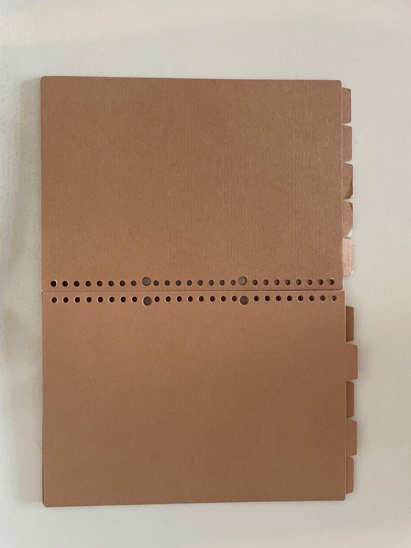 muji ring file and dividers $50/3, 興趣及遊戲, 手作＆自家設計, 文具 - Carousell