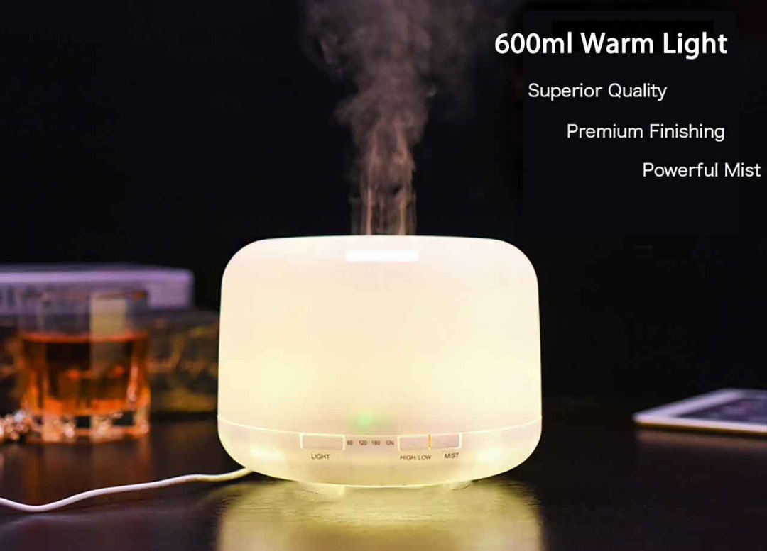 Muji Style Humidifier + Essential Oil Diffuser + Night Lamp, Furniture ...