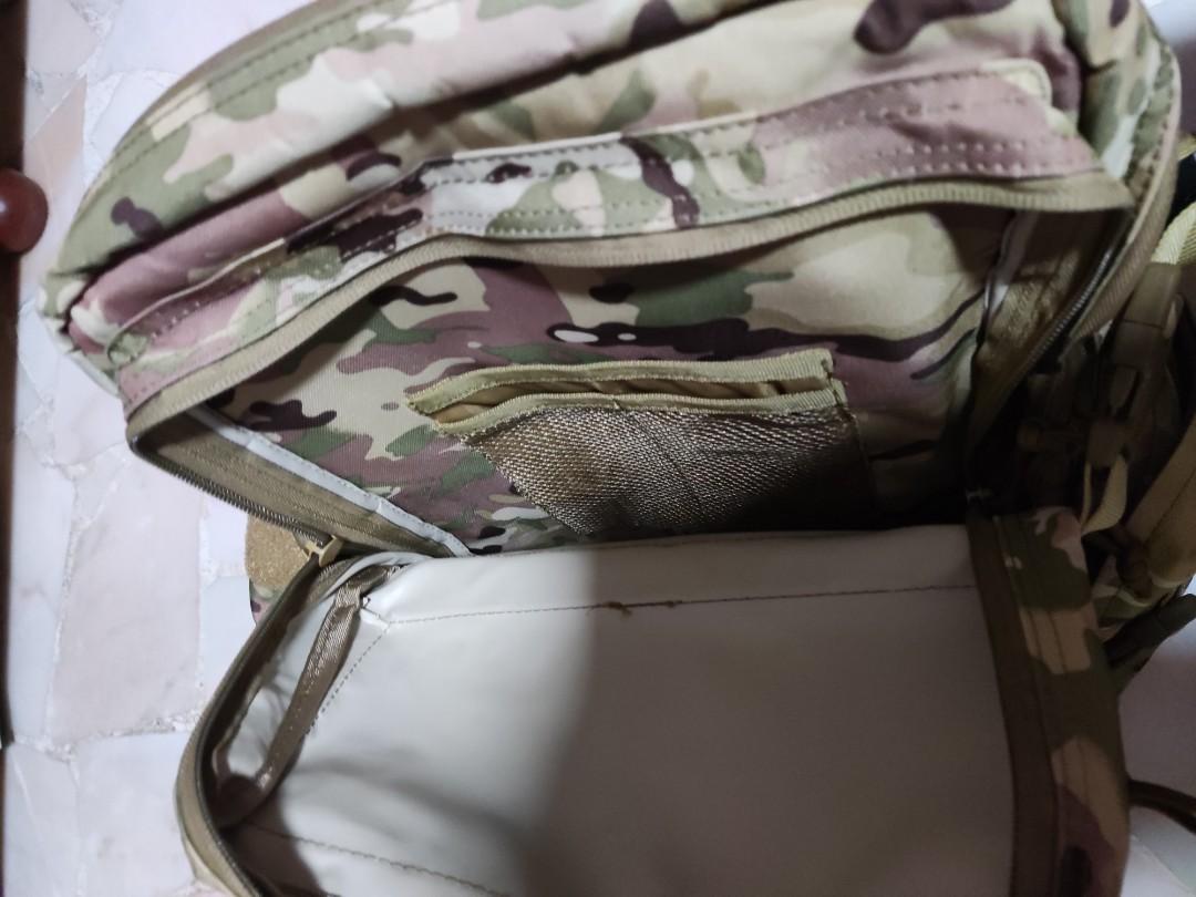 [Multicam] Military Backpack Rucksack (50L Capacity) FREE MOLLE POUCHES ...