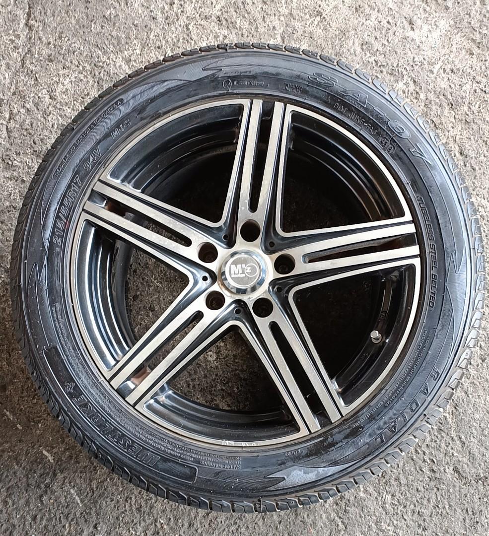 M.Z Design 17 inch sport Rim with tyre, Car Accessories, Tyres & Rims ...