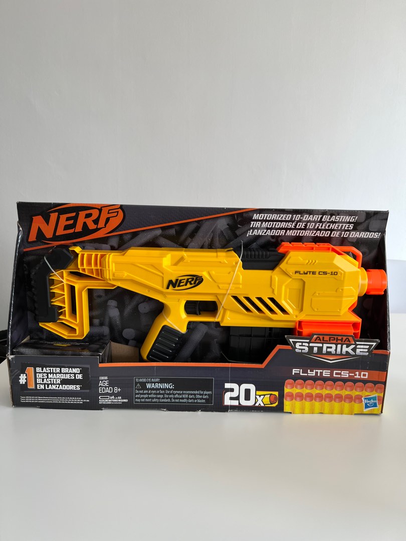 Nerf Alpha Strike Flyte CS - 10, Hobbies & Toys, Toys & Games on Carousell