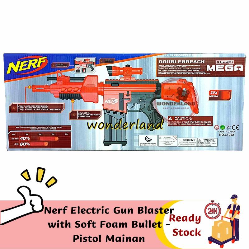 Nerf Electric Gun Blaster with Soft Foam Bullet Pistol Mainan knak ...