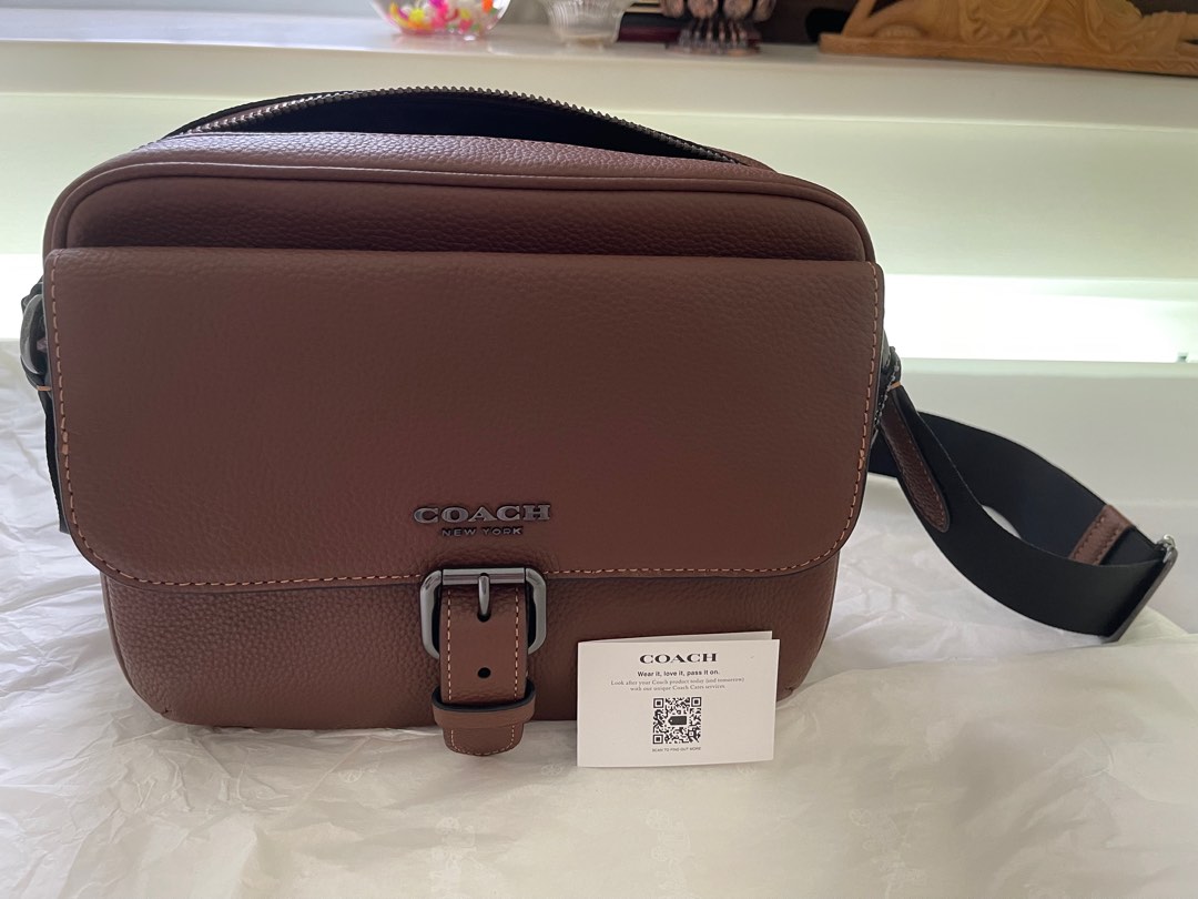New & Authentic Coach Hudson Crossbody (Men), Men's Fashion, Bags ...