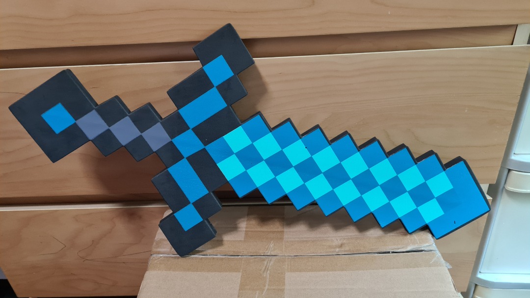 New but Defect Minecraft sword., Hobbies & Toys, Toys & Games on Carousell