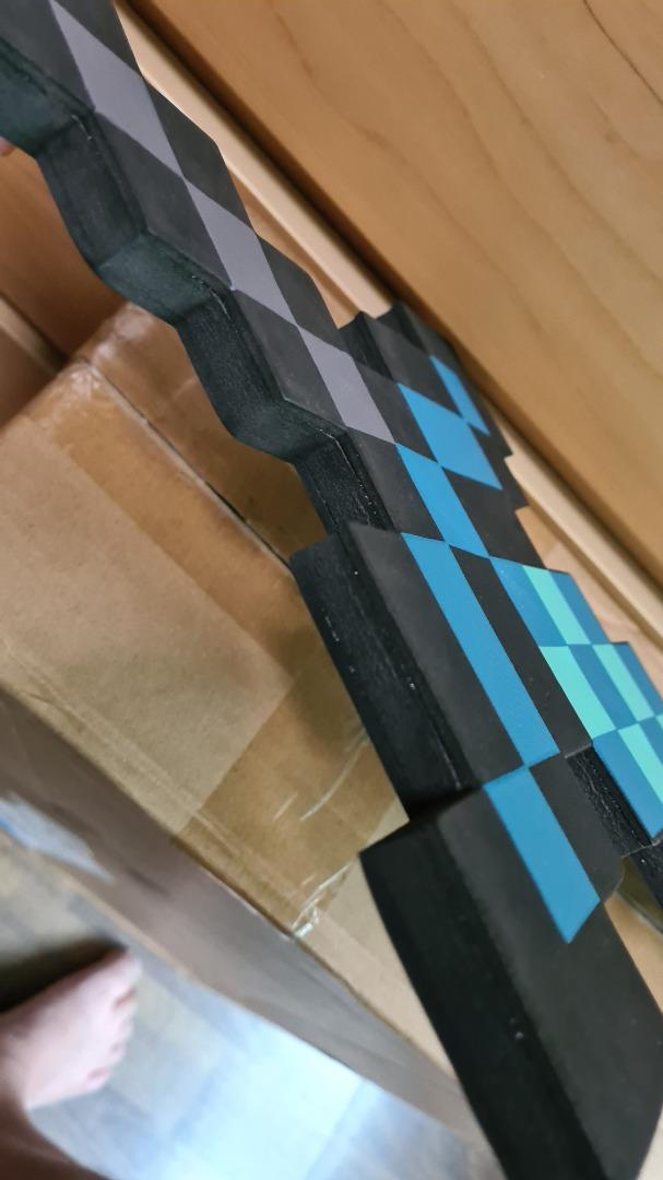 New but Defect Minecraft sword., Hobbies & Toys, Toys & Games on Carousell