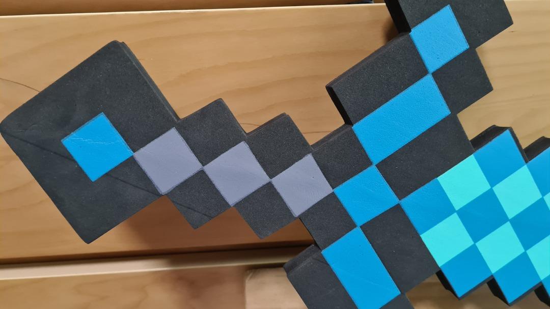 New but Defect Minecraft sword., Hobbies & Toys, Toys & Games on Carousell