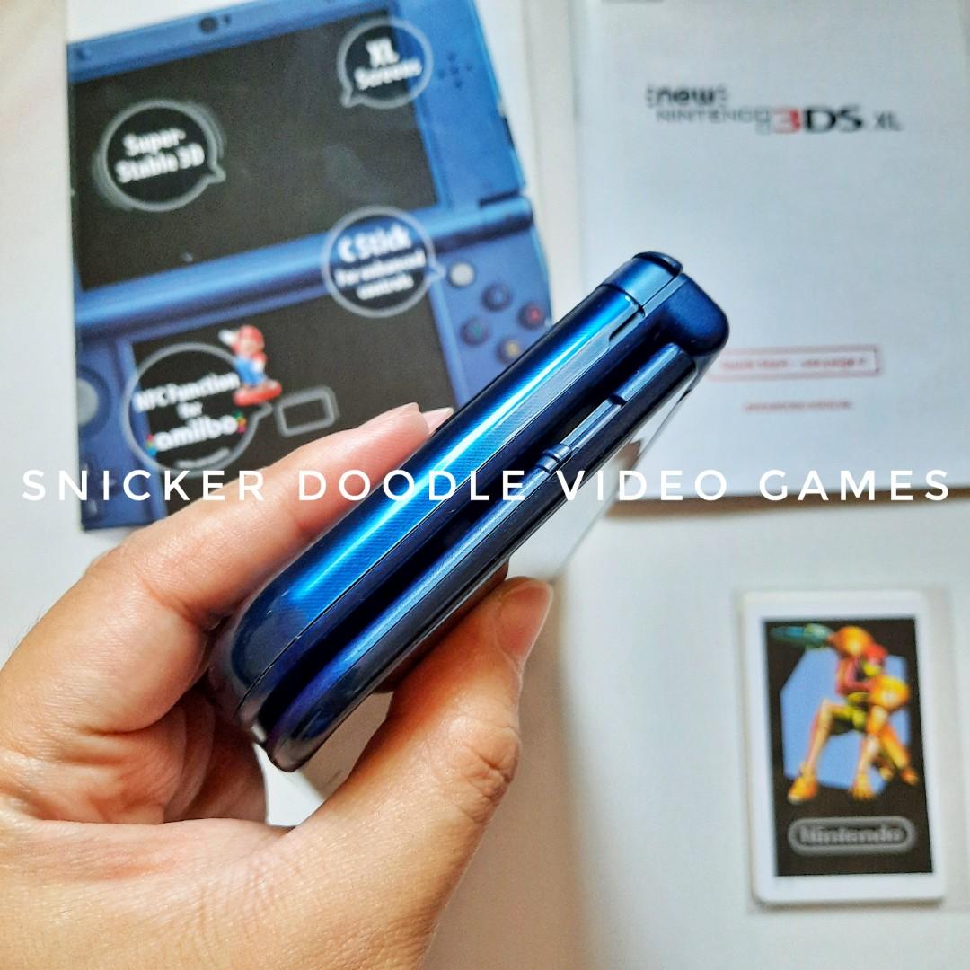 New Nintendo 3DS XL Metallic Blue CFW WITH BOX, Video Gaming, Video ...