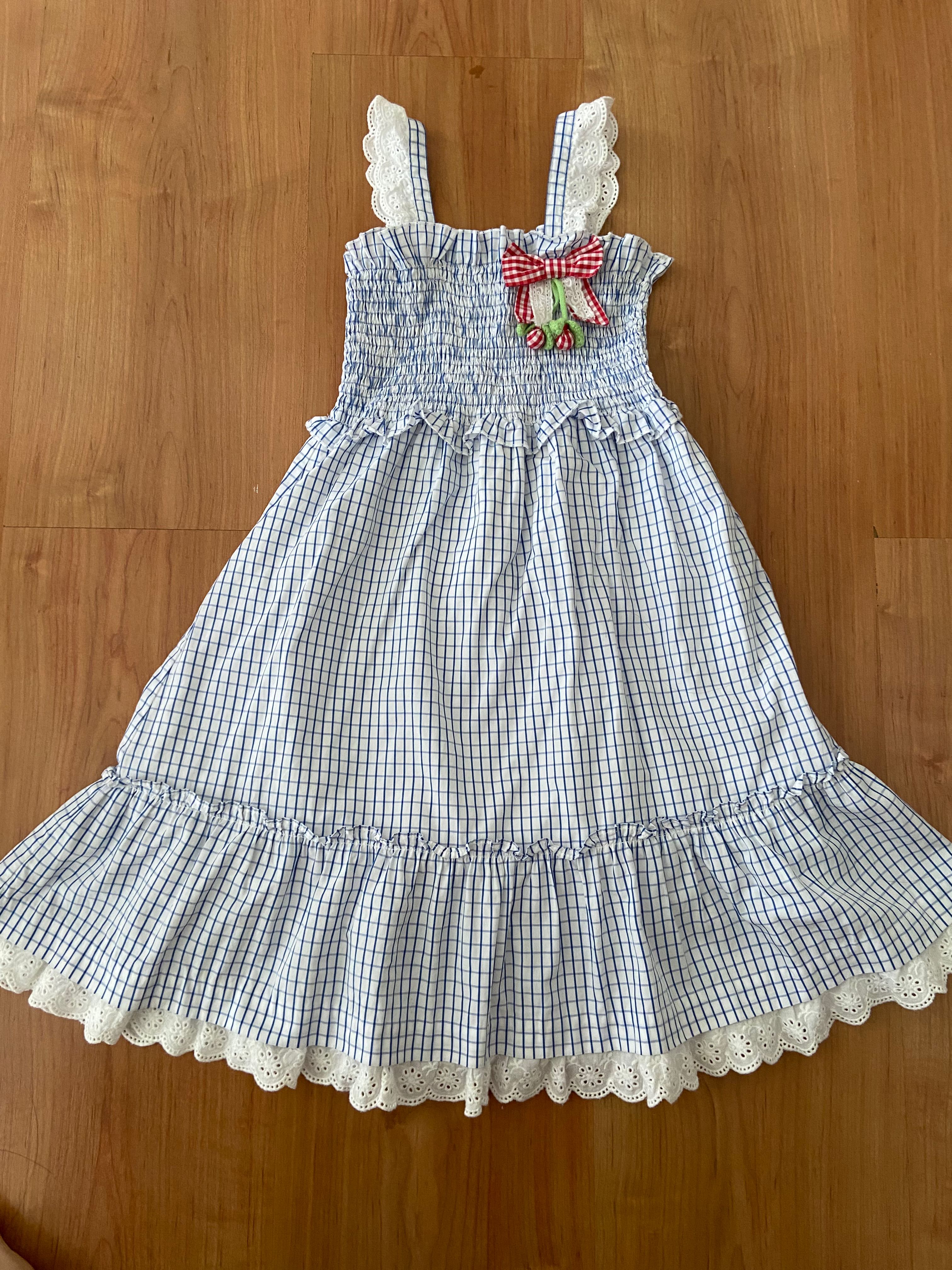 Nicholas and Bears kids maxi dress with eyelet trims, Babies & Kids ...