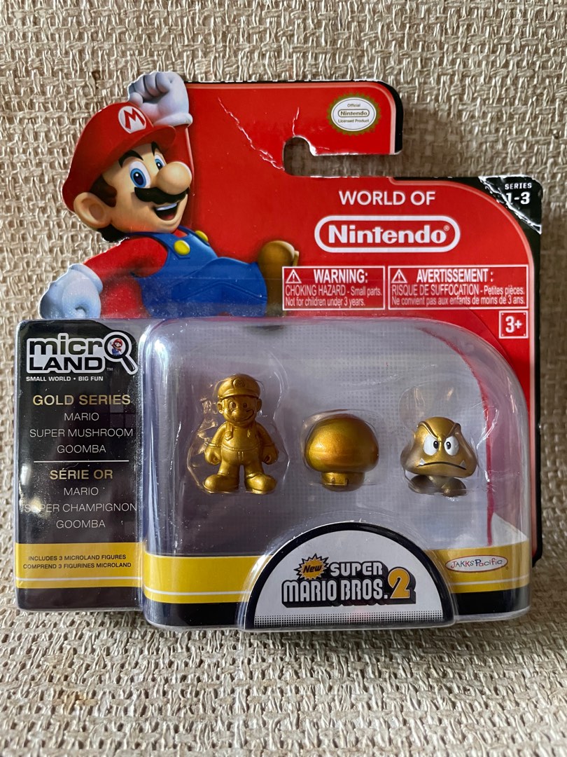 Nintendo Super Mario Micro Land Gold Series Figures, Hobbies & Toys ...