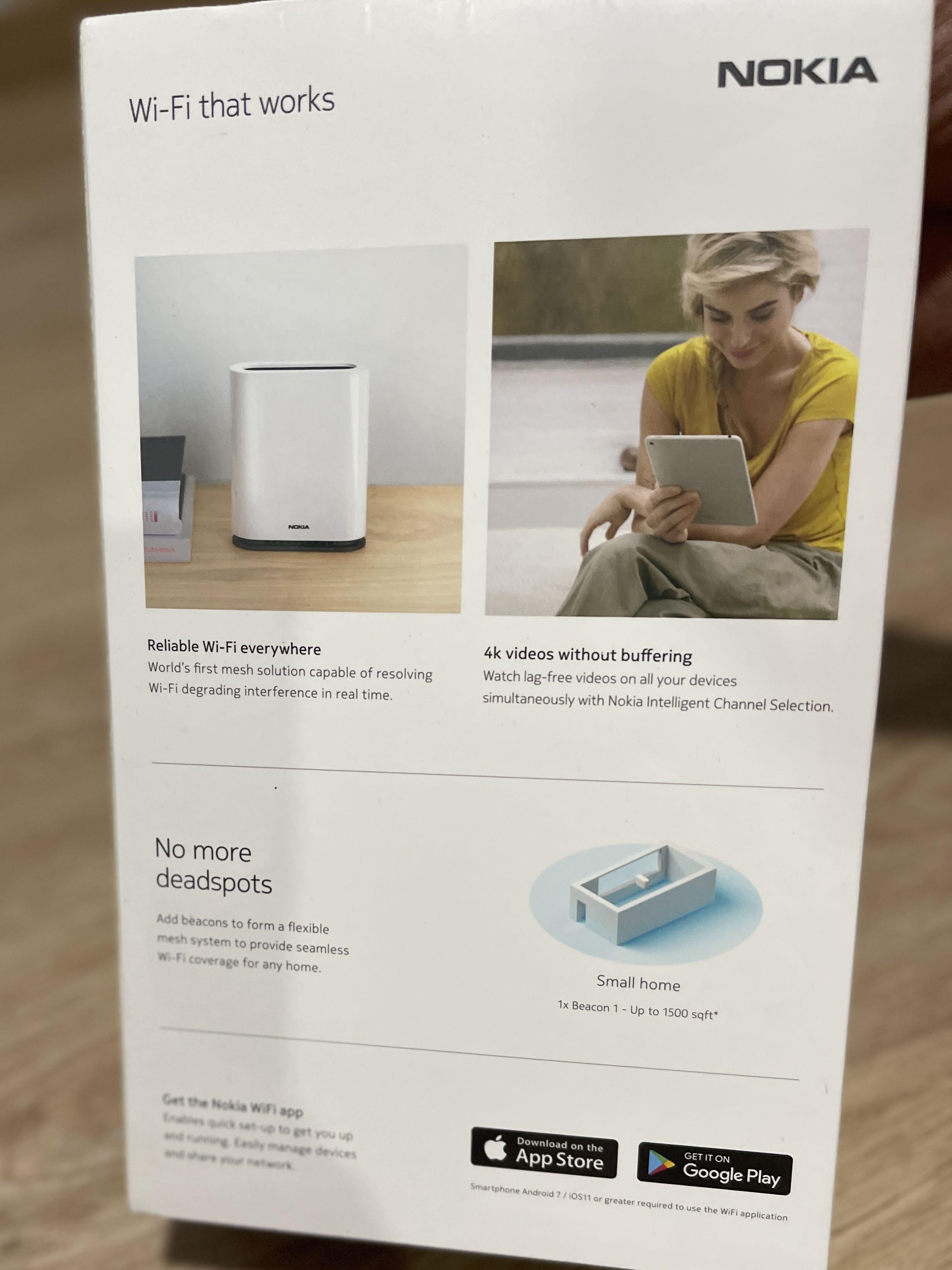 NOKIA WIFI- BEACON 1, Computers & Tech, Parts & Accessories, Networking ...