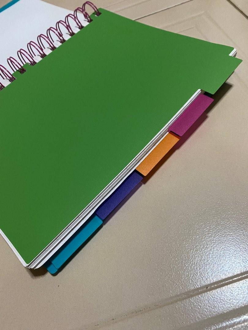 Notebook with Index and Dividers, Hobbies & Toys, Stationery & Craft ...