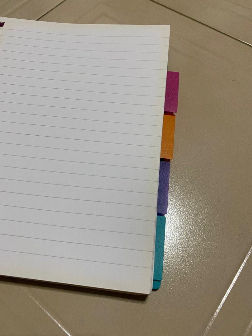 Notebook with Index and Dividers, Hobbies & Toys, Stationery & Craft ...
