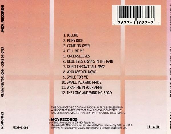 Olivia Newton-John COME ON OVER CDR, Hobbies & Toys, Music & Media, CDs ...