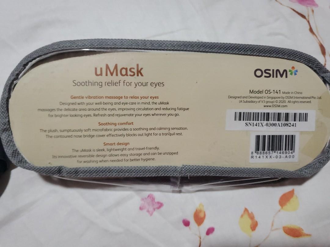 Osim uMask eye massager, Health & Nutrition, Massage Devices on Carousell