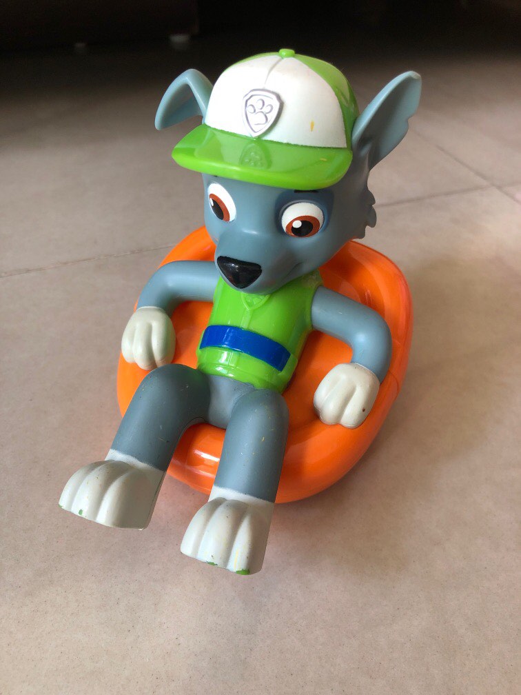 Paw Patrol Rocky paddle toy, Hobbies & Toys, Toys & Games on Carousell