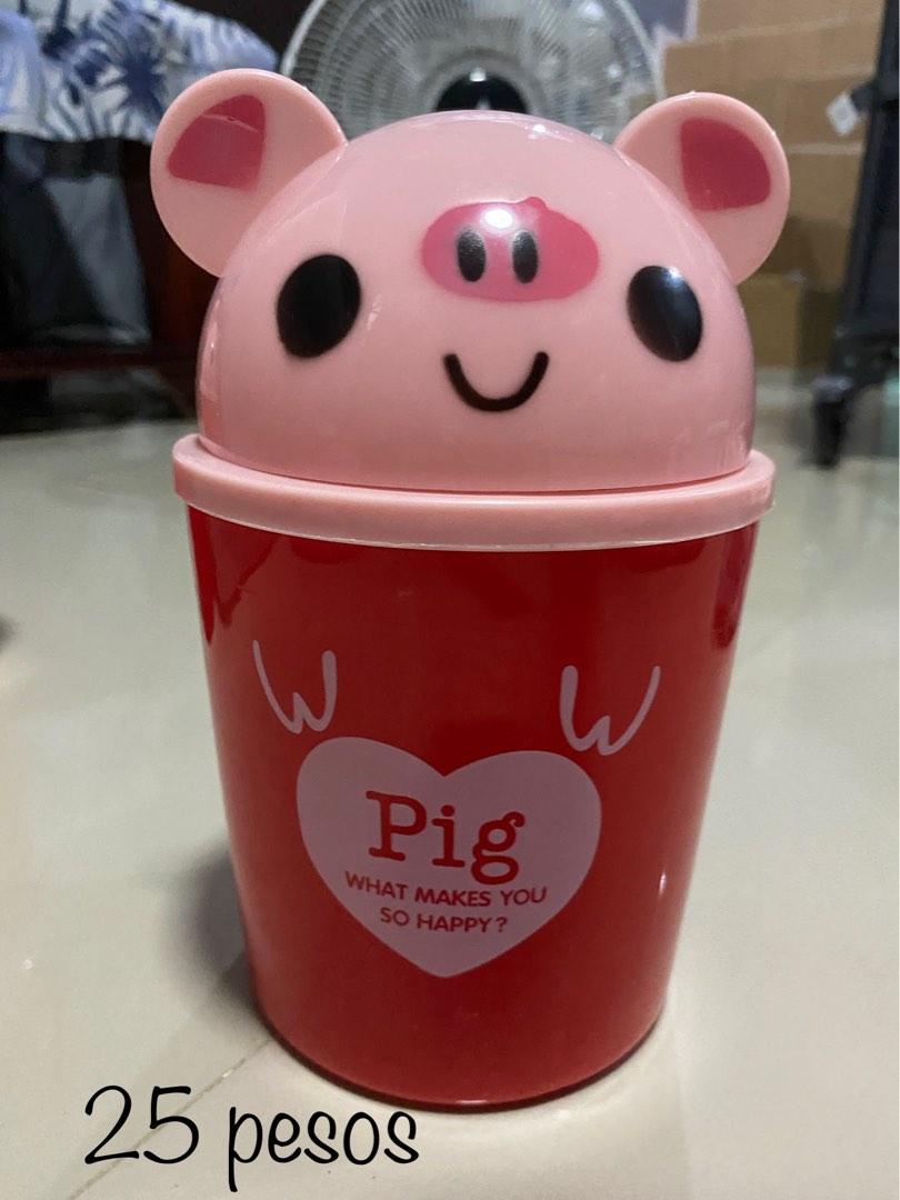 Piggy Trash Bin (small), Furniture & Home Living, Cleaning & Homecare ...