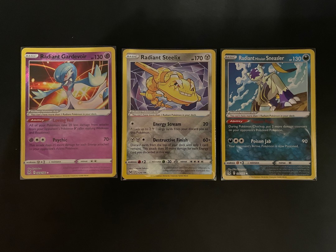 Pokemon-PTCG-Radiant set, 興趣及遊戲, 玩具 & 遊戲類 - Carousell