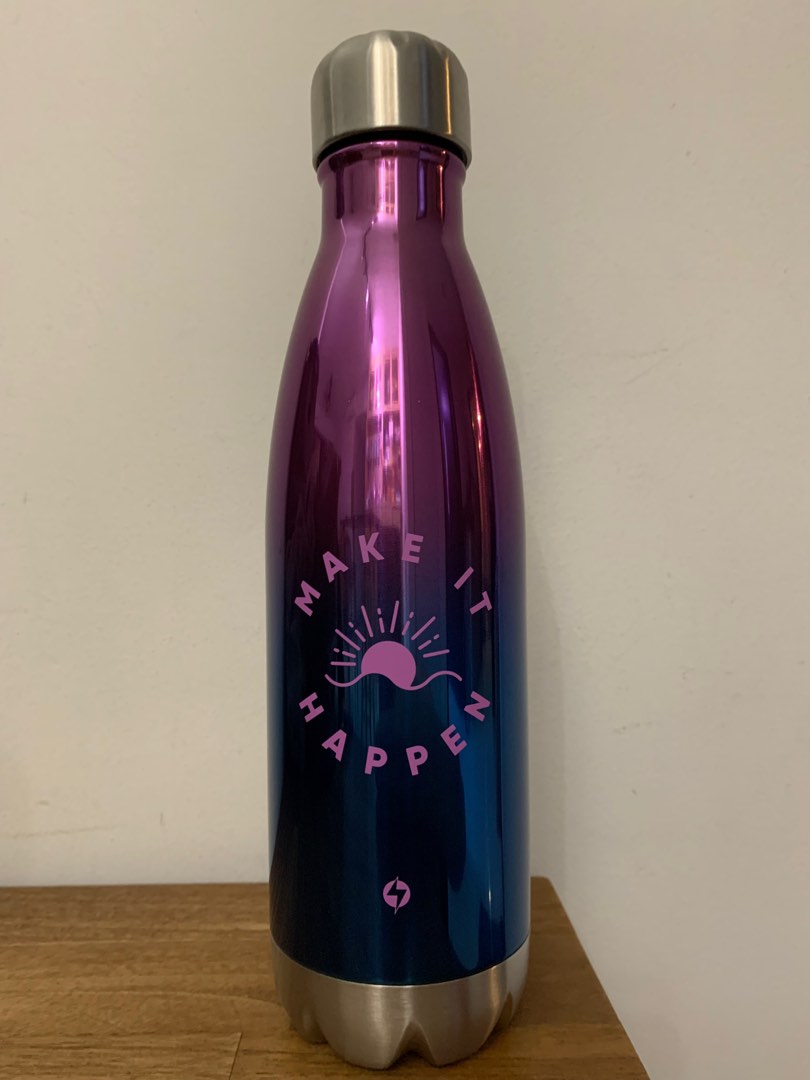 POPFLEX (by Blogilates) Metal Vacuum Bottle 503ml/17floz - Make it ...