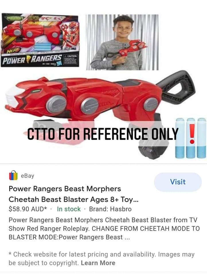 POWER RANGERS cheetah blaster, Hobbies & Toys, Toys & Games on Carousell