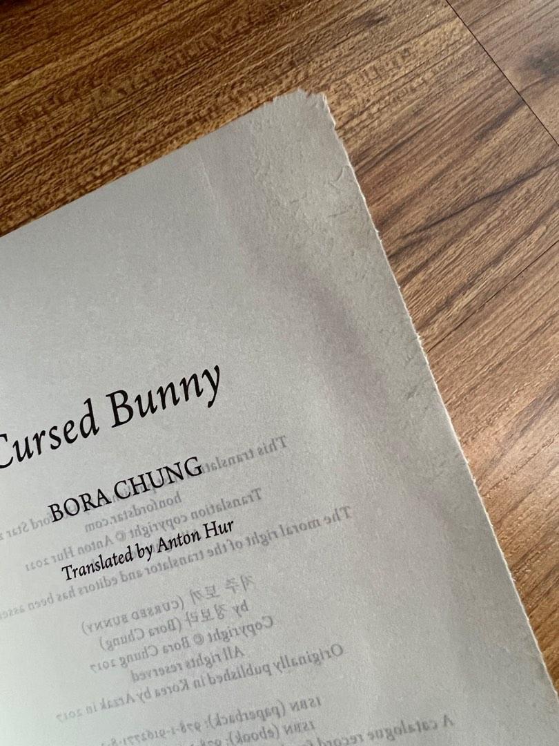 Preloved Cursed Bunny by Bora Chung book, Hobbies & Toys, Books ...