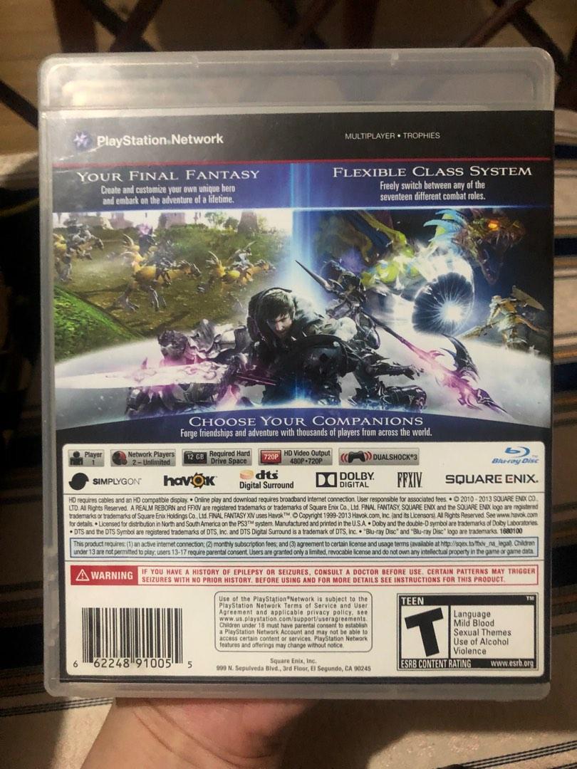 PS3 Game Final Fantasy XIV A Realm Reborn, Video Gaming, Video Games ...