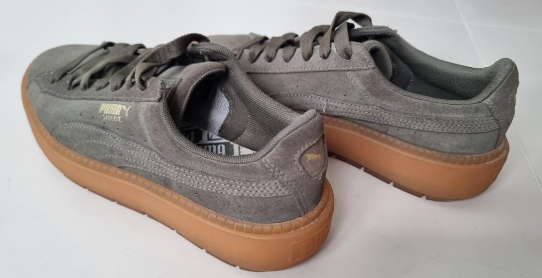 Puma Olive Green, Women's Fashion, Footwear, Sneakers on Carousell