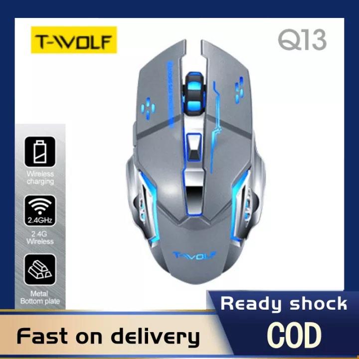 Q13 wireless mouse charging mute office glowing gaming mouse, Computers ...