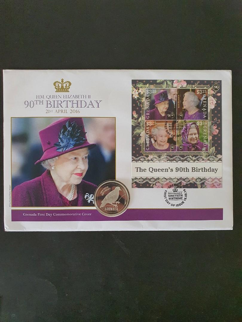 *QUEEN ELIZABETH II First Day Commemorative Cover come with Silver Coin ...