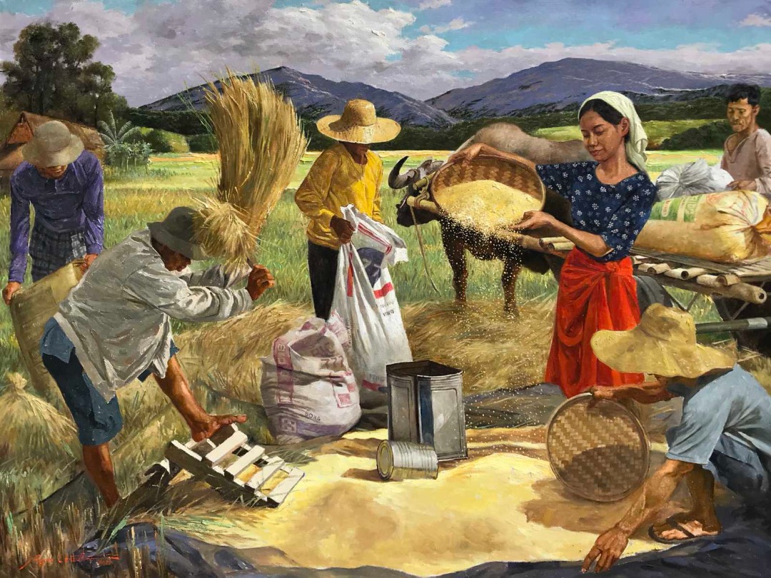 Roger Crisostomo Masaganang Ani Painting, Hobbies & Toys, Stationary ...