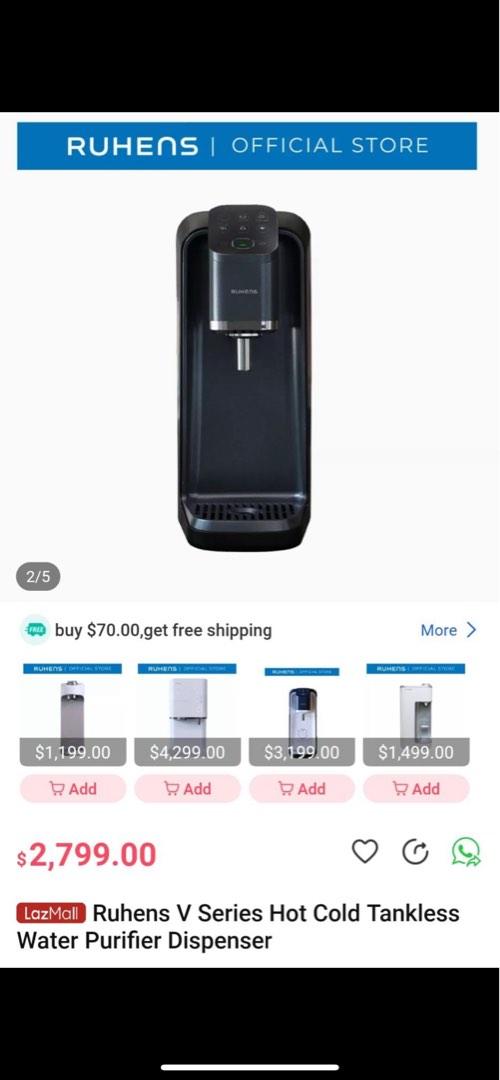 Ruhens VSeries water filter, TV & Home Appliances, Kitchen Appliances ...