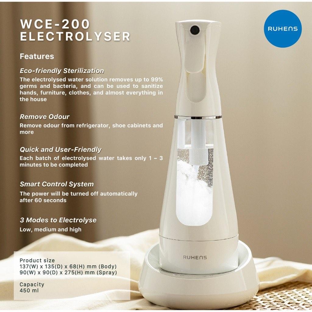 Ruhens Water Electrolyser WCE-200, Furniture & Home Living, Cleaning ...