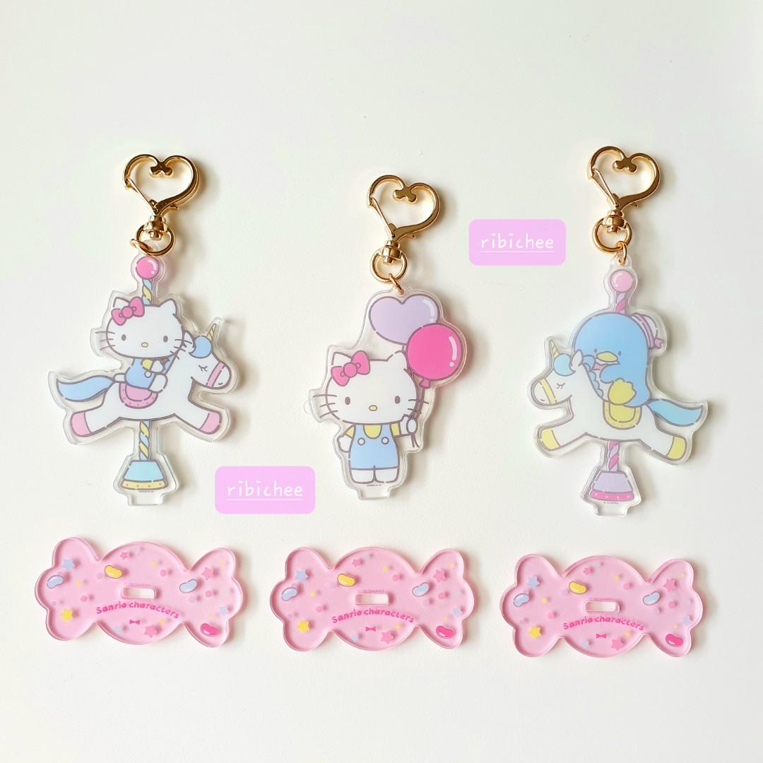 Sanrio Hello Kitty / Tuxedo Sam Carnival / Carousel Acrylic Keychain ...