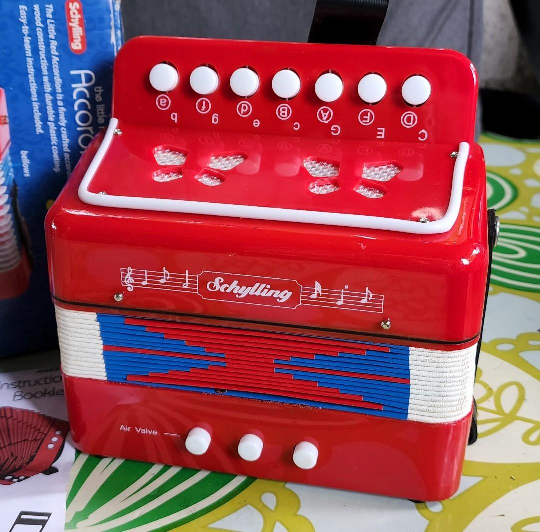 Schylling Red Accordion Toy, Hobbies & Toys, Toys & Games on Carousell