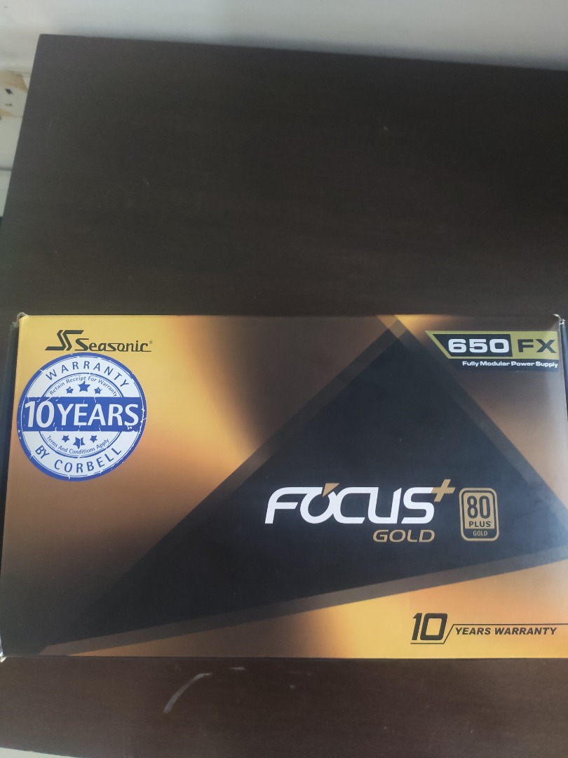 Seasonic Focus Plus Gold 650W 80+ PSU, Computers & Tech, Parts ...