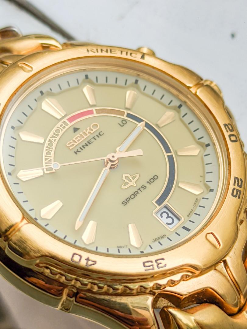 Seiko Kinetic 5M42-0B09, Men's Fashion, Watches & Accessories, Watches ...