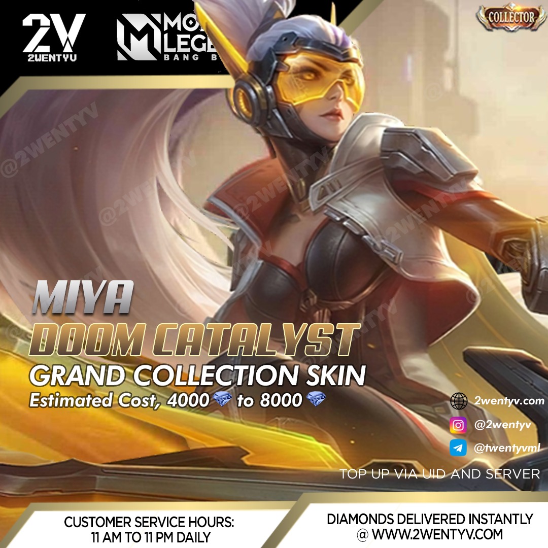 September Collector | Miya "Doom Catalyst" Now Available! [MOBILE LEGENDS DIAMONDS], Video ...
