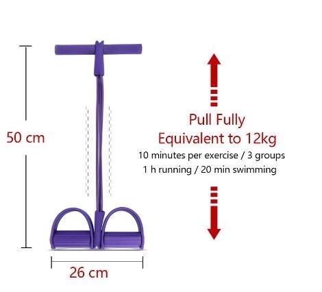 SG Ready Stock Sit Up Pull Rope Workout Tension Rope Tummy, Sports ...