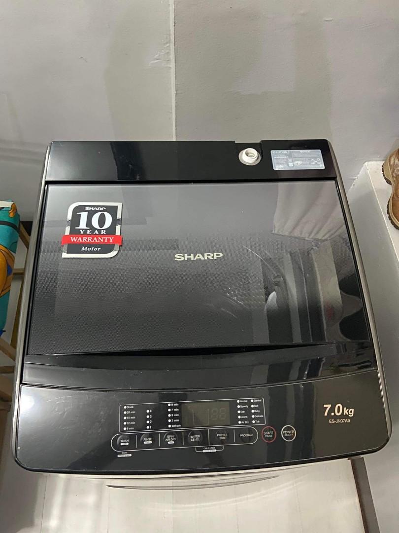 SHARP AUTOMATIC WASHING MACHINE 7KG, TV & Home Appliances, Washing ...