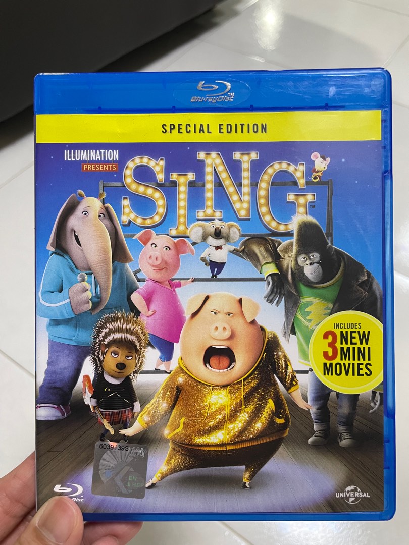 Sing Movie Blu-ray disc, Hobbies & Toys, Music & Media, CDs & DVDs on ...