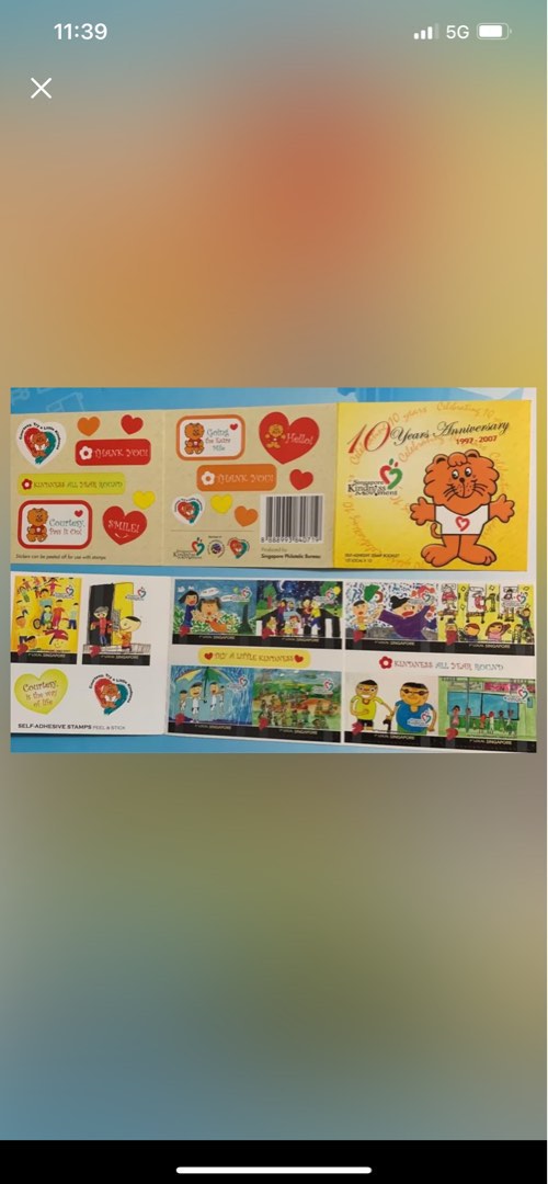 Singapore 1st Local Stamp Booklet Collection - Self adhesive , Hobbies ...