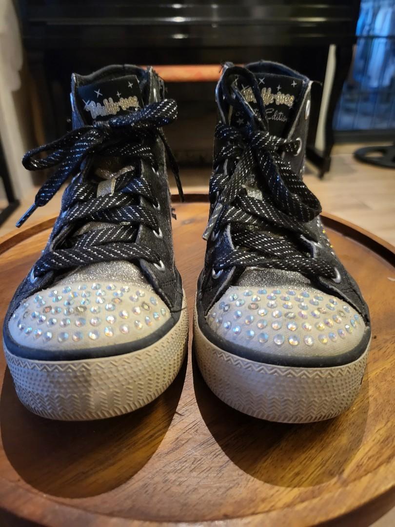 Skechers Rockstar highcut shoes, Babies & Kids, Babies & Kids Fashion ...