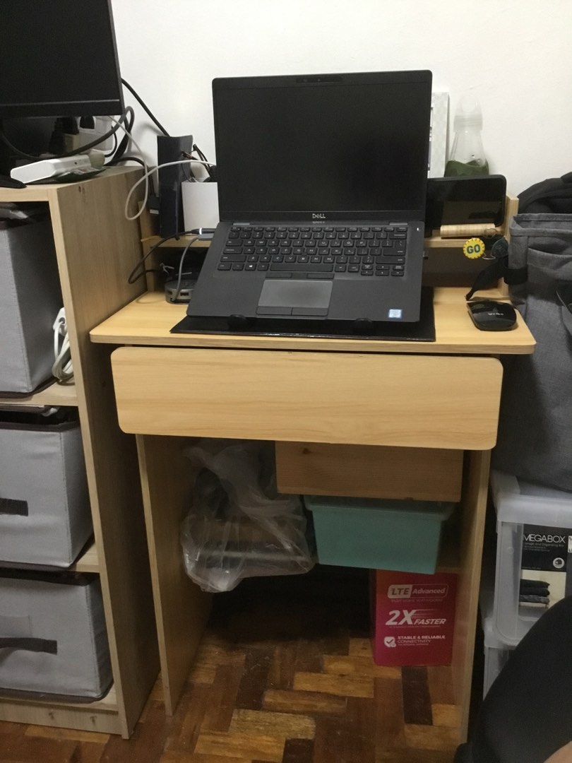 Small home office table, Furniture & Home Living, Office Furniture ...