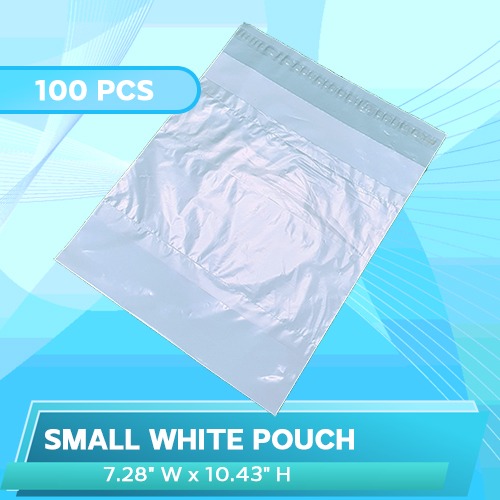 Small Plain White Plastic Courier Parcel Bag with Pocket 100s, Hobbies ...